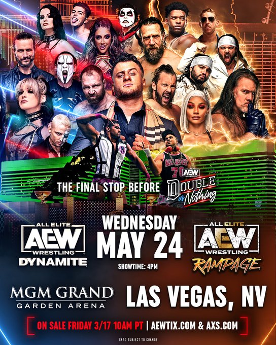 AEW announces schedule change for Double or Nothing go-home Rampage