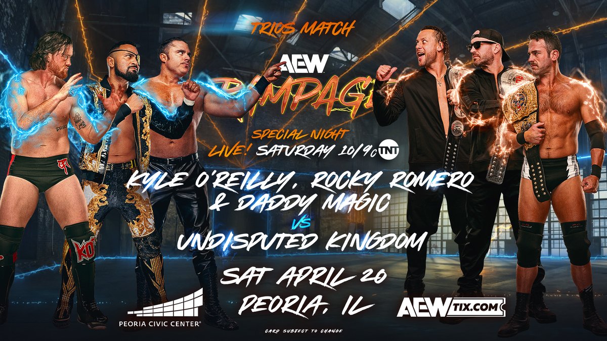 Trios match announced for AEW Rampage