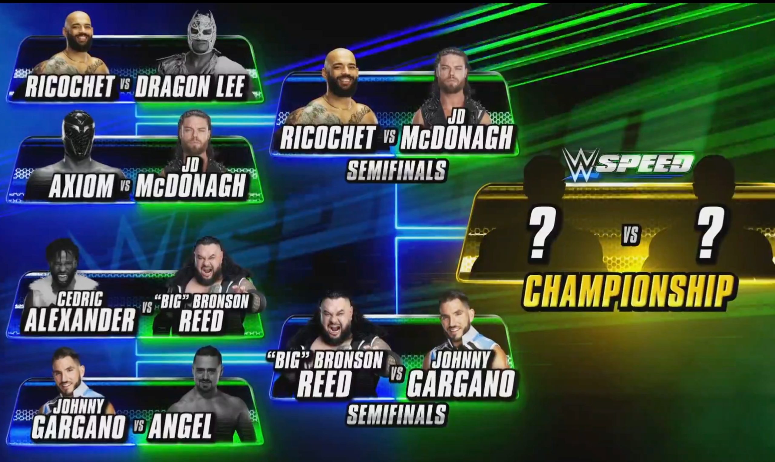 Semifinals set for WWE Speed title tournament