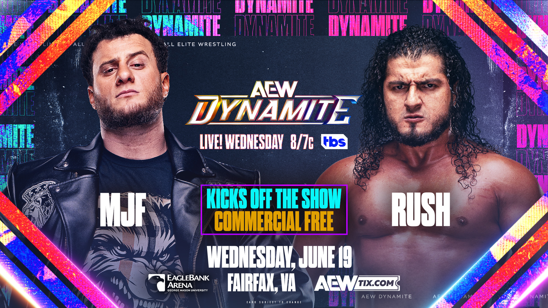MJF vs. Rush commercial-free to kick off next AEW Dynamite - F4W/WON