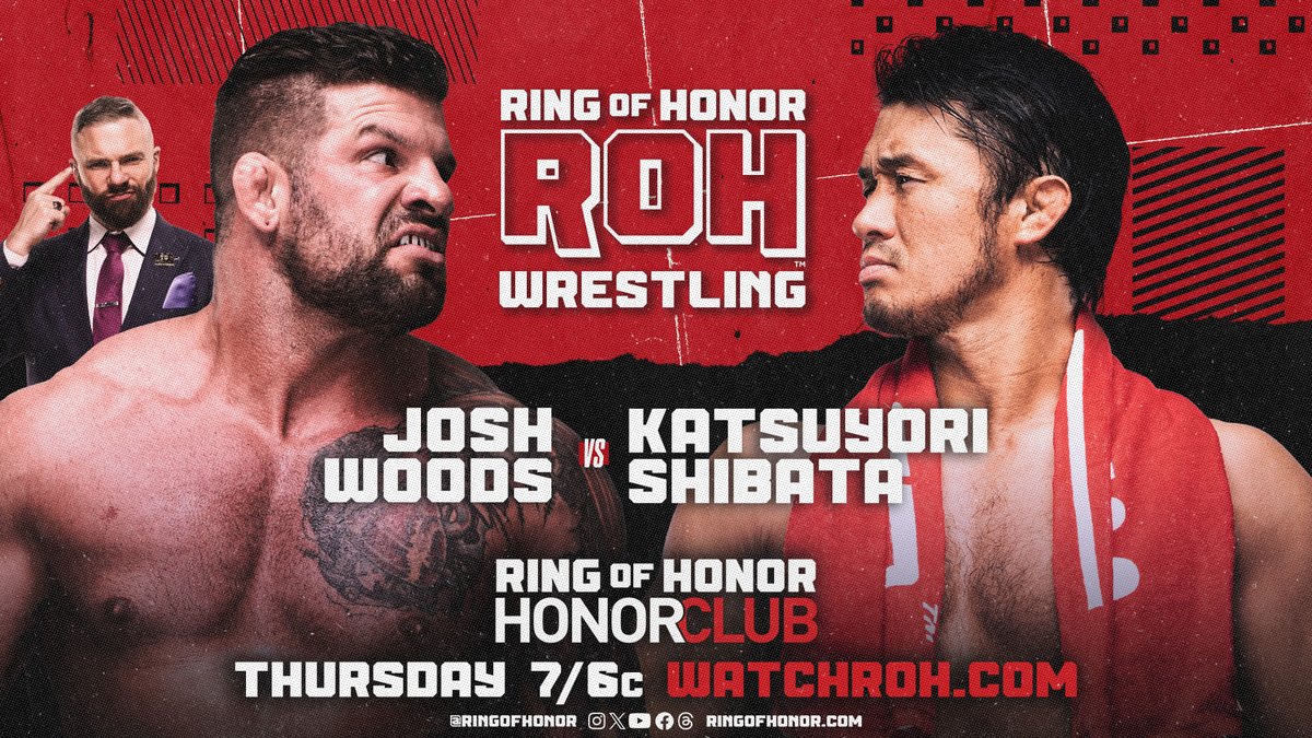 Ring of Honor TV live results: Katsuyori Shibata vs. Josh Woods - F4W/WON