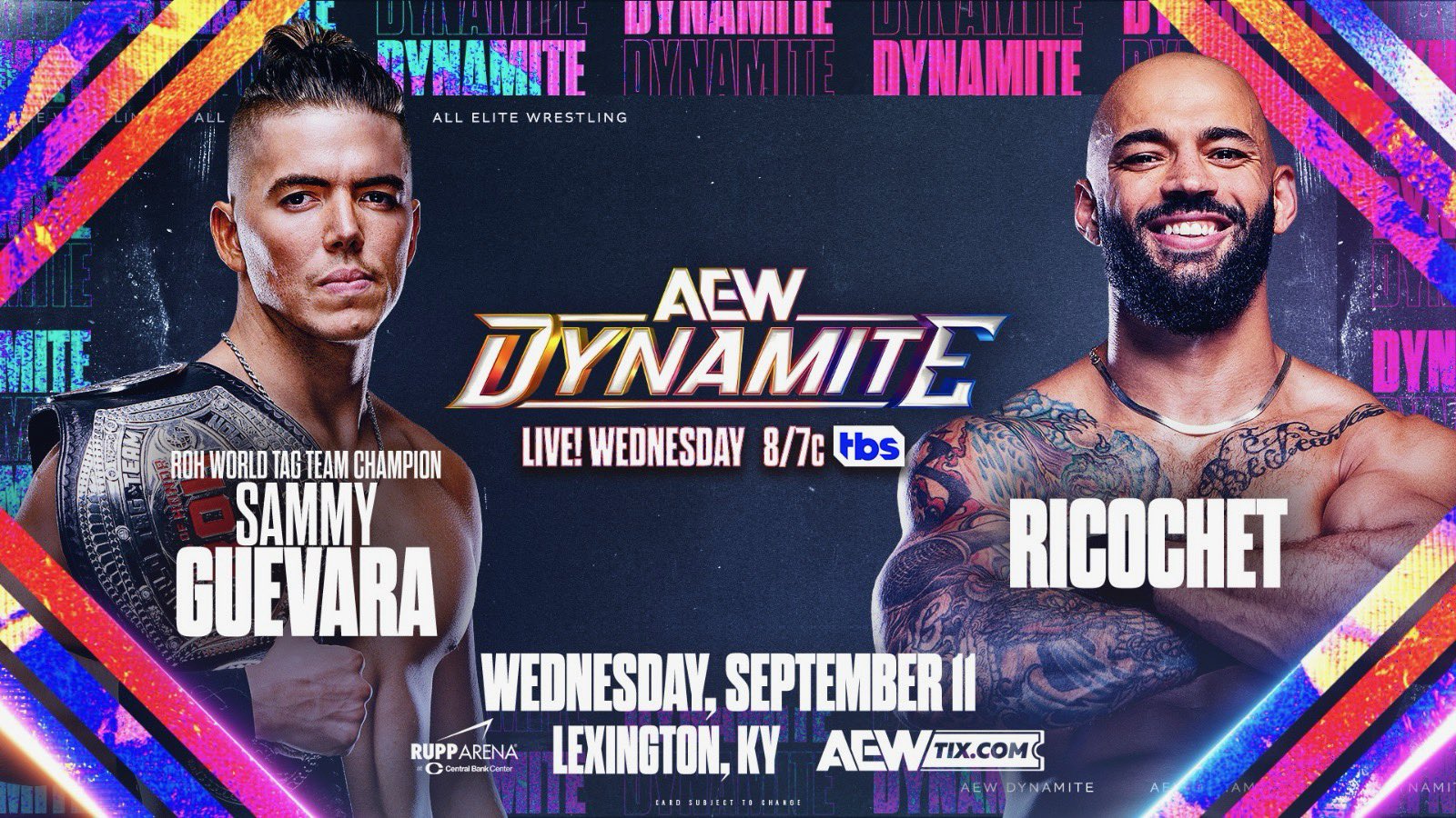 Ricochet vs. Sammy Guevara, TNT title match added to AEW Dynamite - F4W/WON