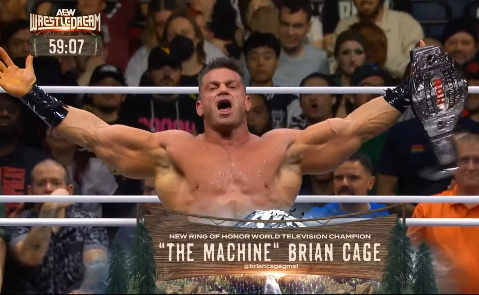 Brian Cage wins ROH Television title at AEW WrestleDream Zero Hour ...