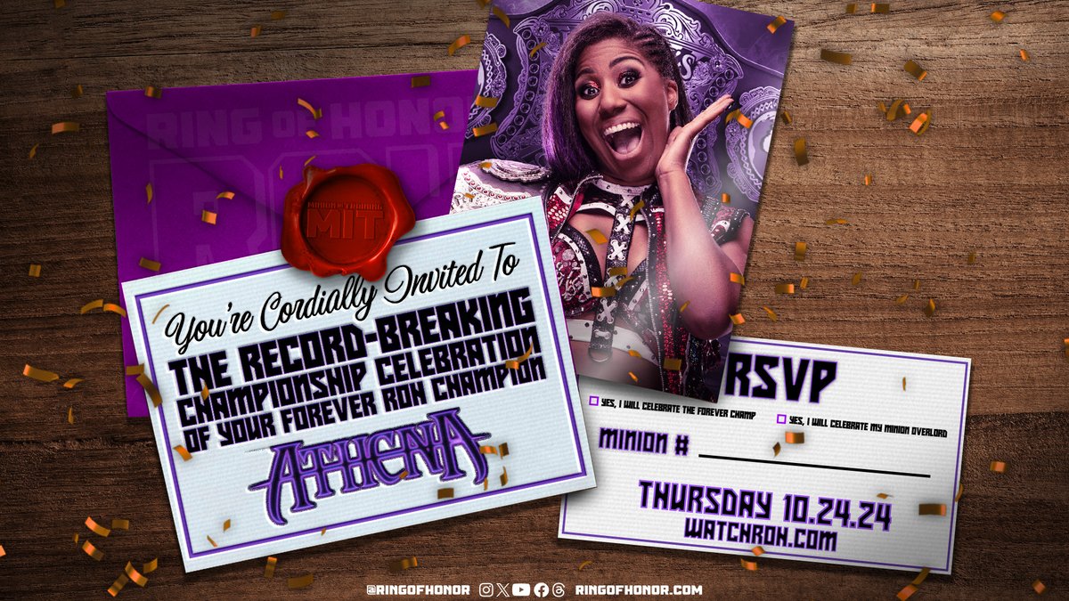 Ring of Honor TV live results: Athena Women’s World title celebration ...