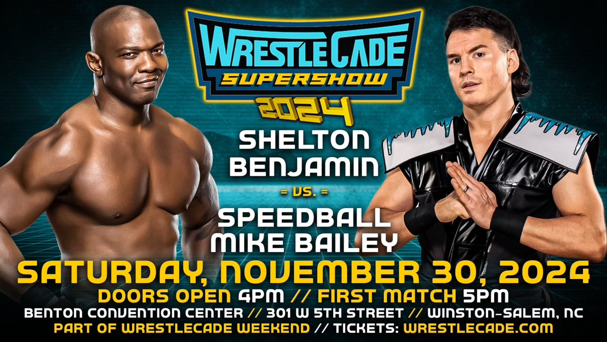 Shelton Benjamin to face Mike Bailey at WrestleCade SuperShow - F4W/WON