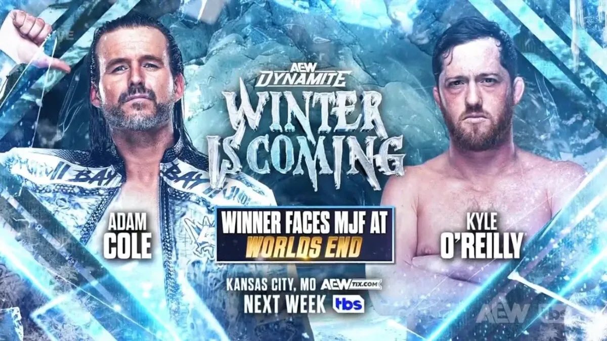 Adam Cole vs. Kyle O’Reilly for shot at MJF set for AEW Dynamite Winter ...
