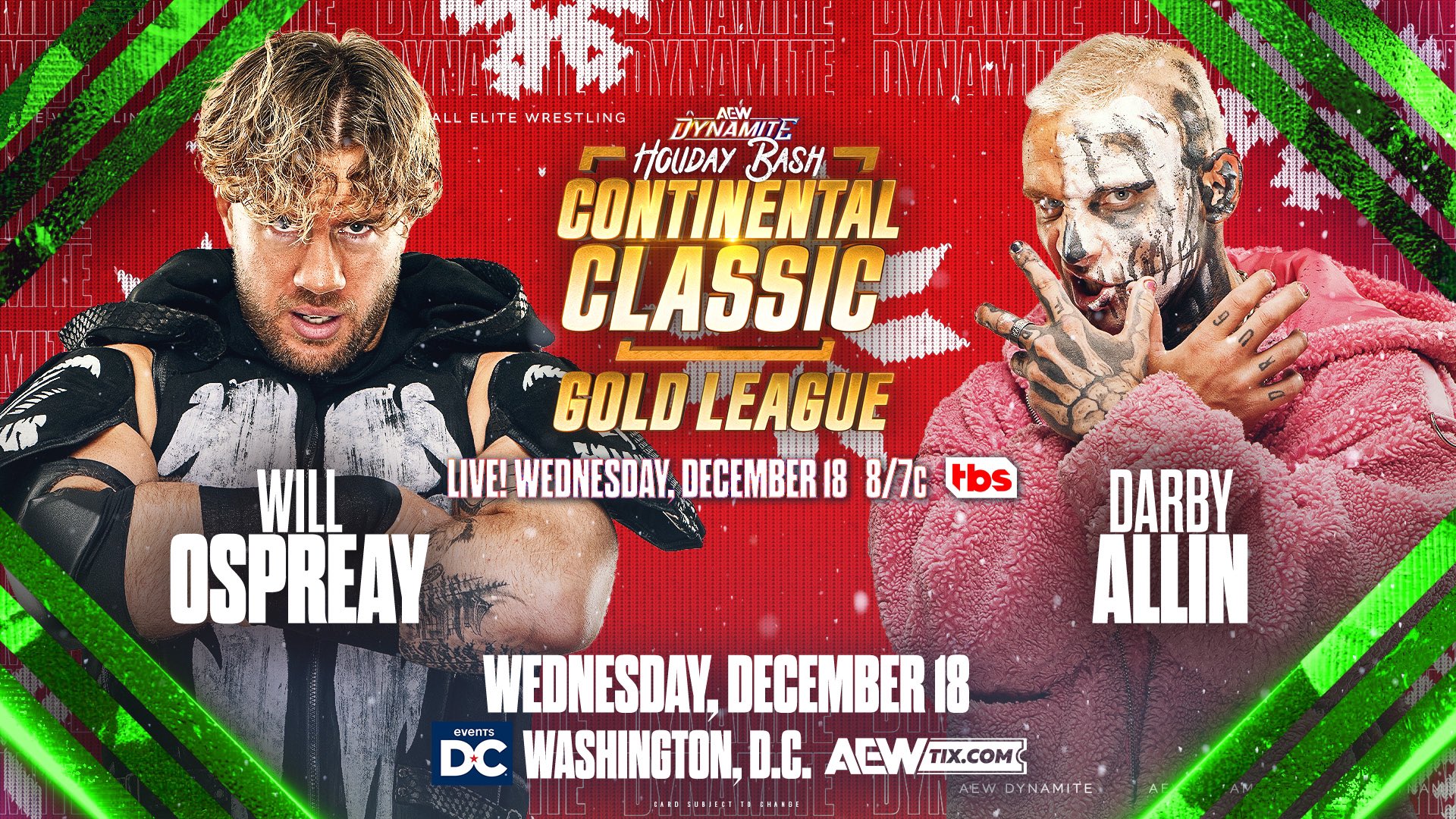 AEW Dynamite Holiday Bash live results: Will Ospreay vs. Darby Allin ...