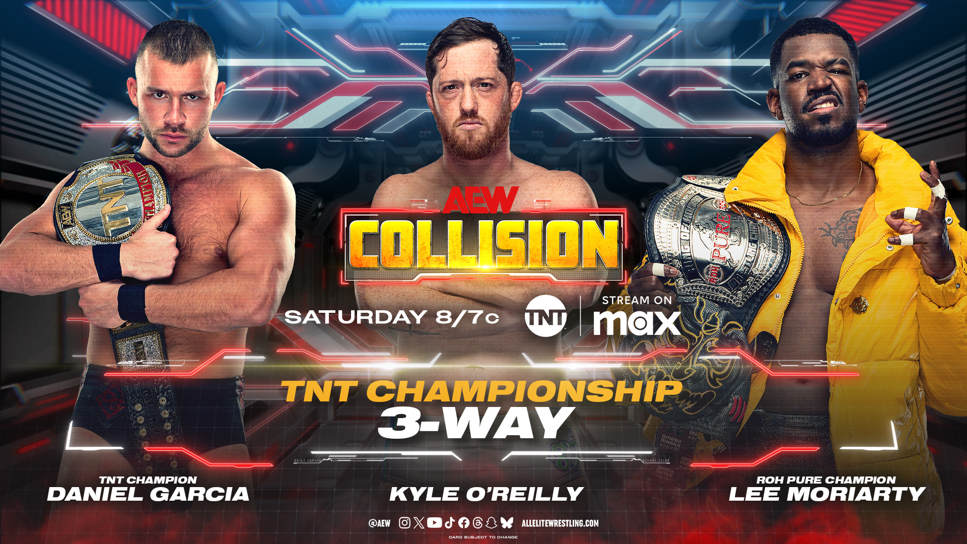 Mid-South street fight, TNT three-way title match set for AEW Collision ...
