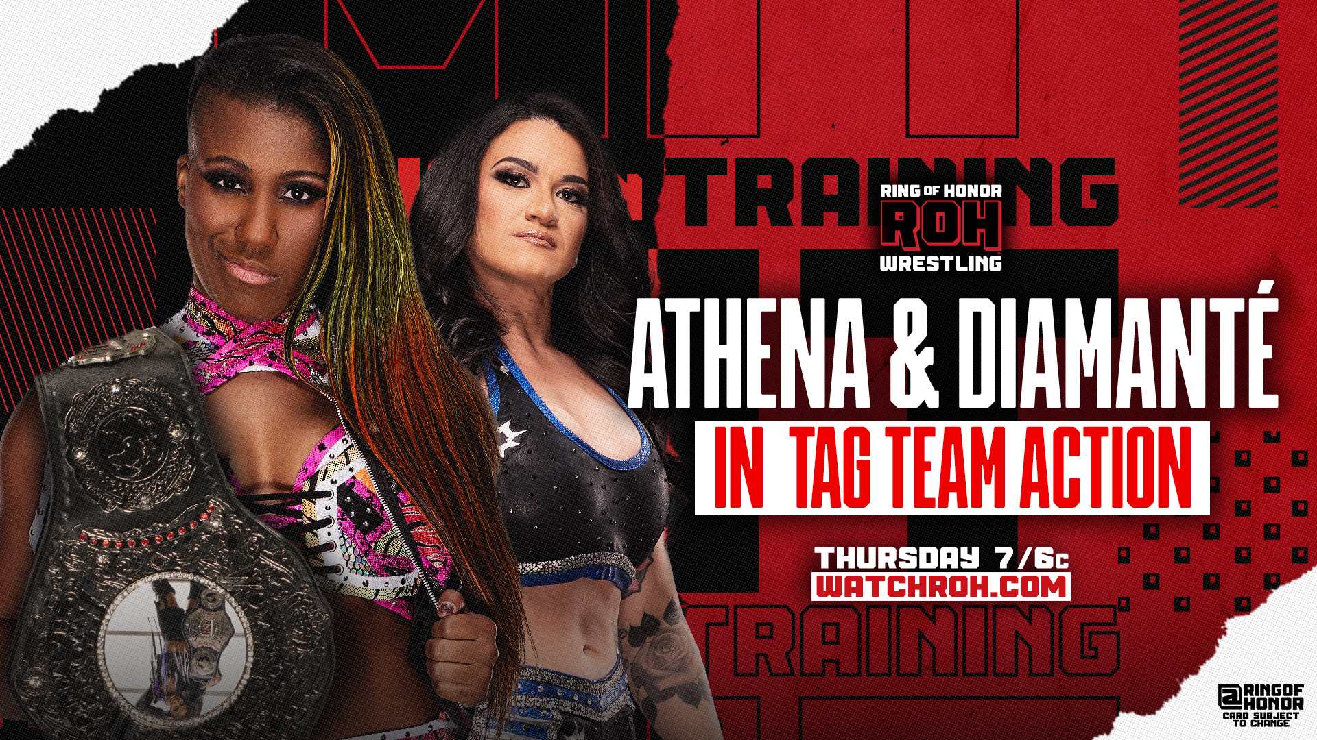 Ring of Honor TV live results: Athena teams with Diamante, CMLL stars ...