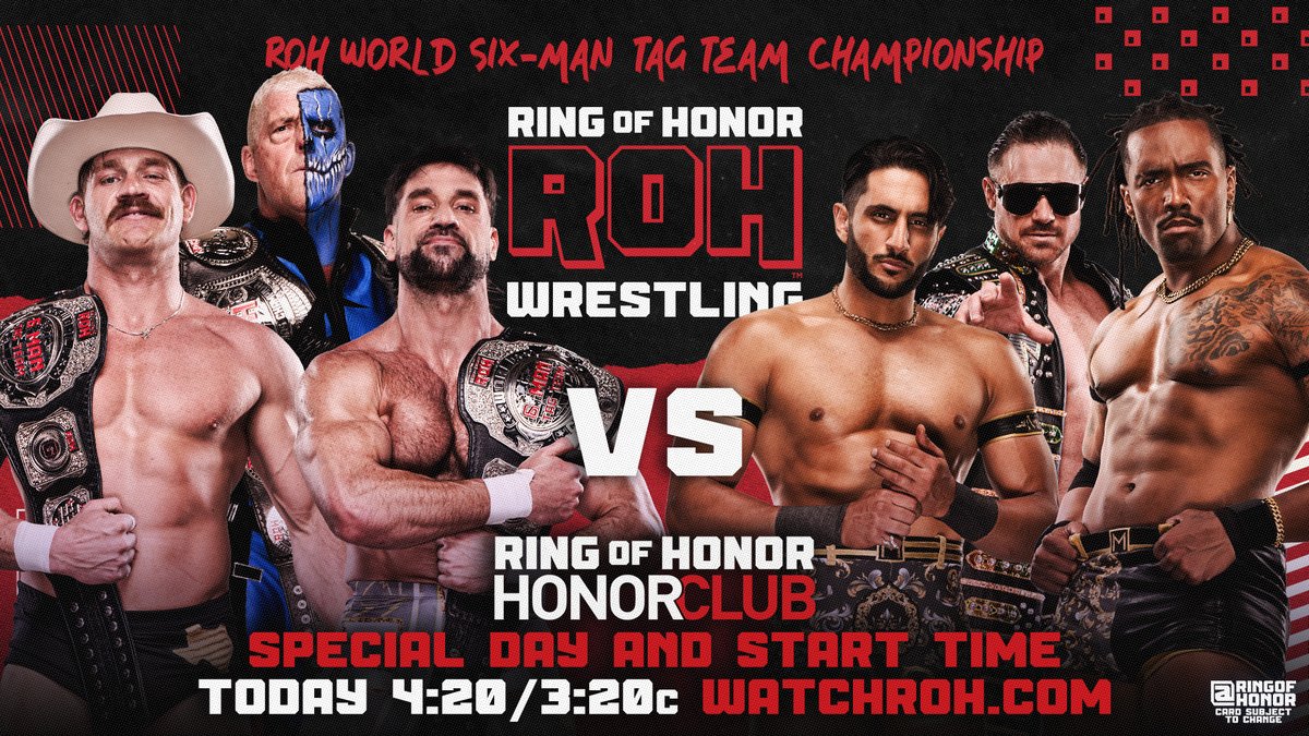 Ring of Honor TV live results: Six-Man Tag Team title match - F4W/WON