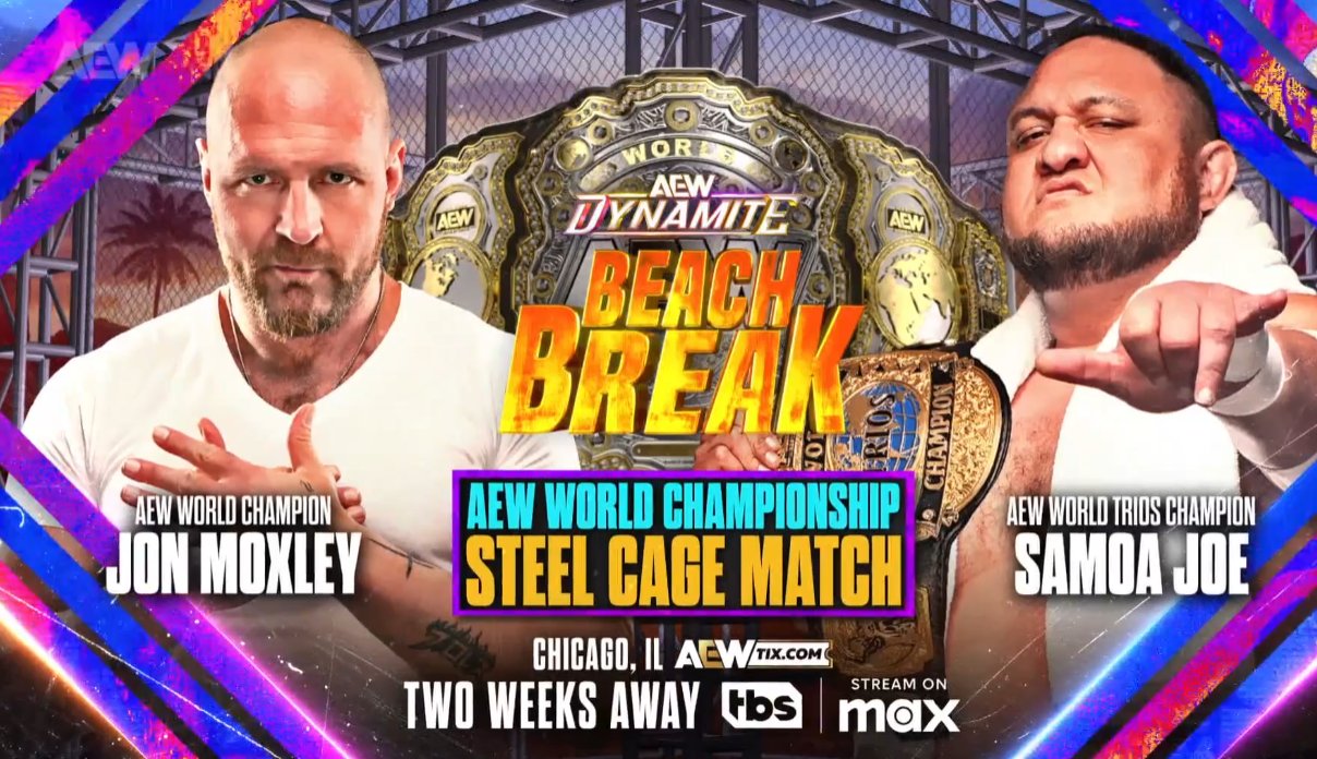 Cage match stipulation added to AEW World title match at Beach Break ...