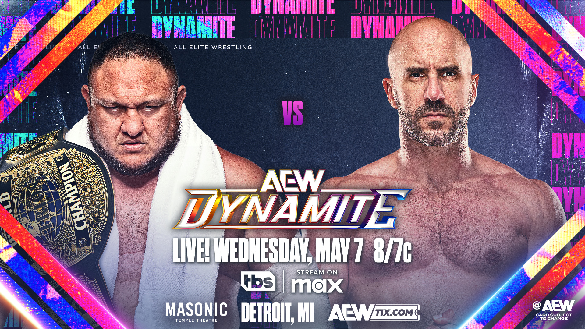 AEW Dynamite live results: Samoa Joe vs. Claudio Castagnoli - F4W/WON
