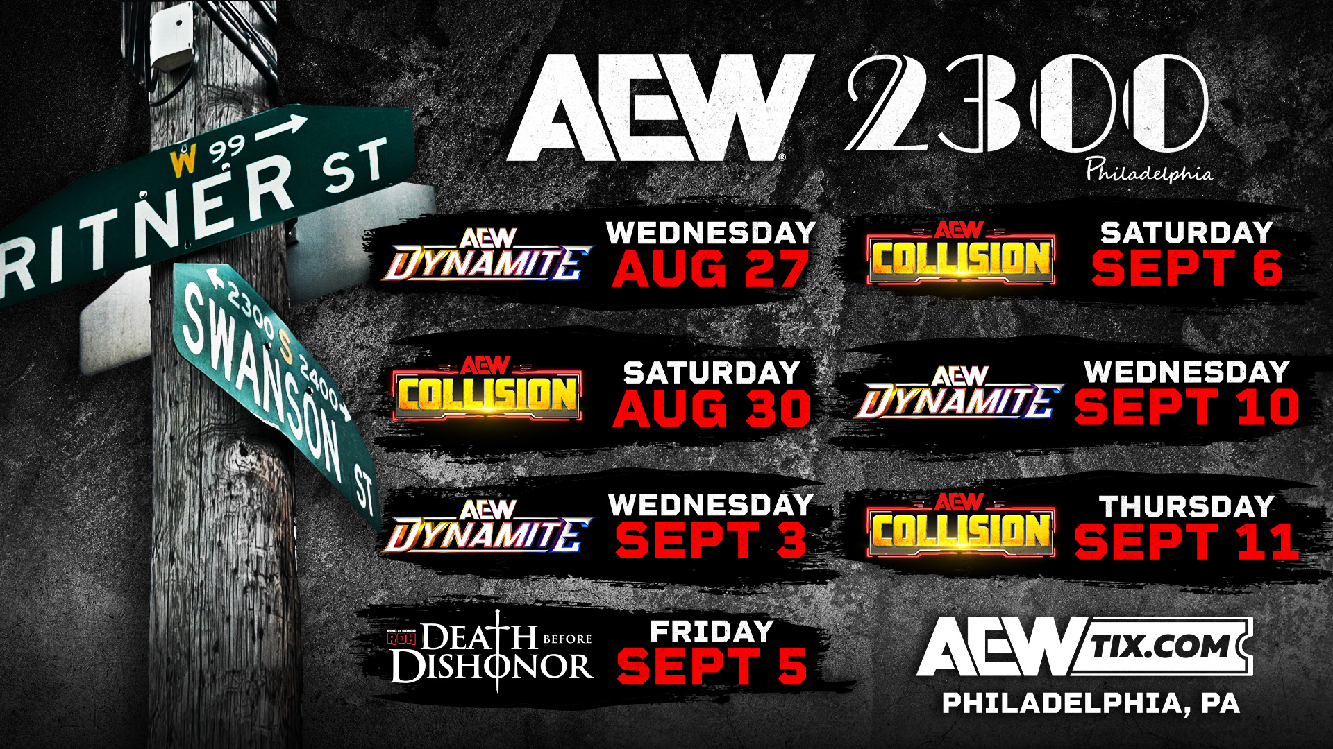 AEW News: Seven-show residency set for former ECW Arena - F4W/WON