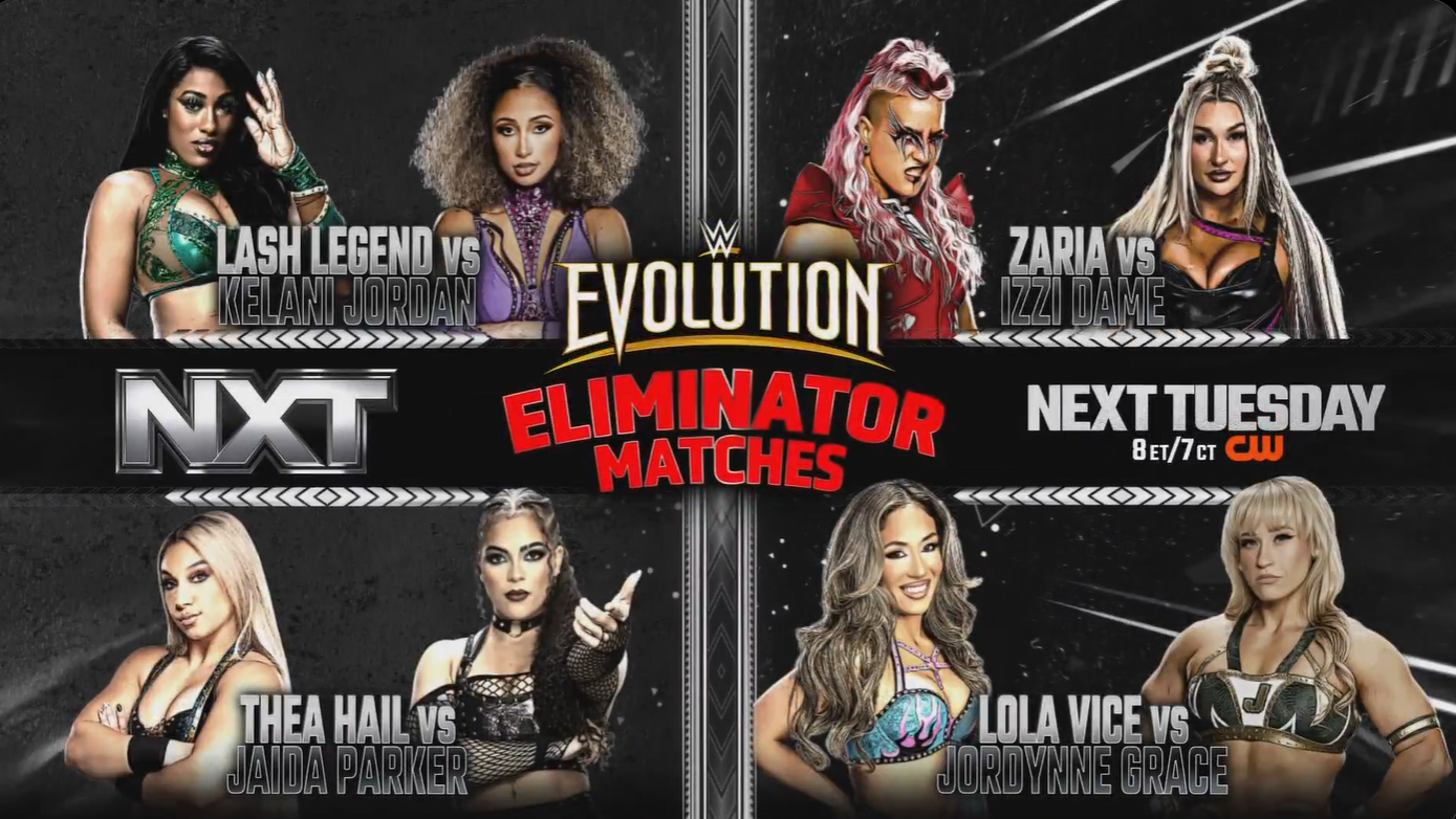 WWE News: Evolution eliminator matches set for next NXT - F4W/WON