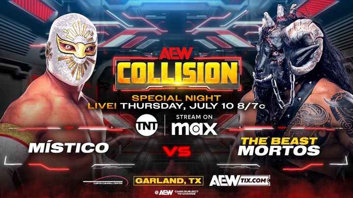 AEW News: Mistico vs. The Beast Mortos announced for next Collision ...
