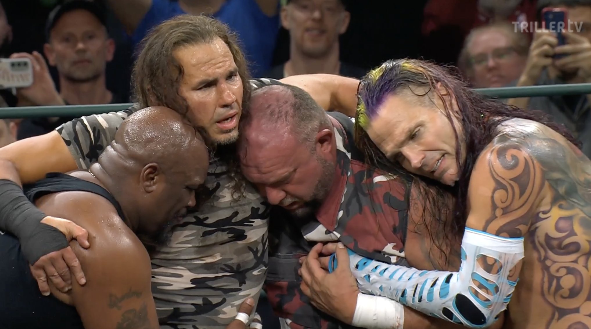 The Dudleys Hand Their Wrestling Boots To The Hardys At Tna Bound For