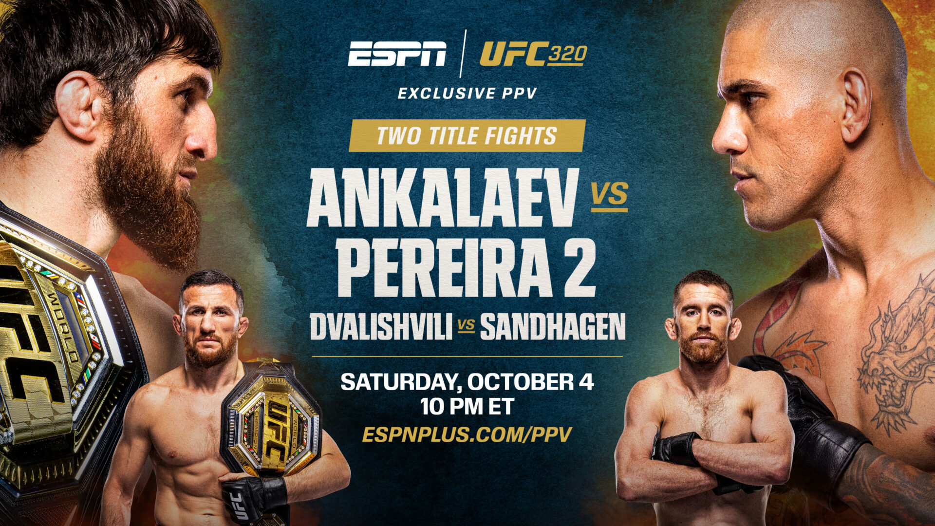 UFC 320 live results: Two title fights - F4W/WON