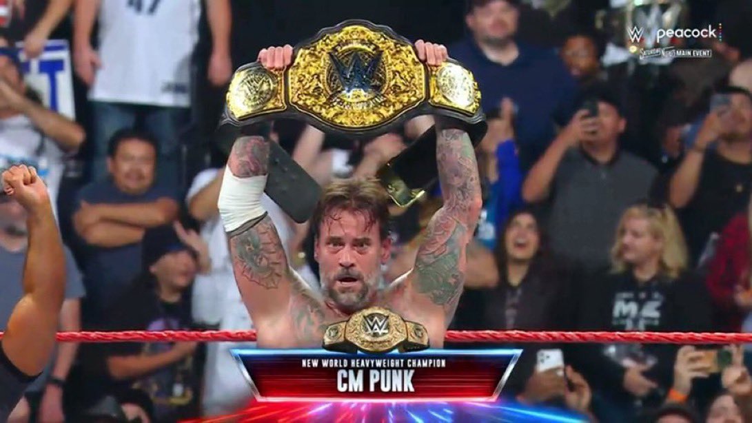 CM Punk wins World Heavyweight title at WWE Saturday Night’s Main Event ...