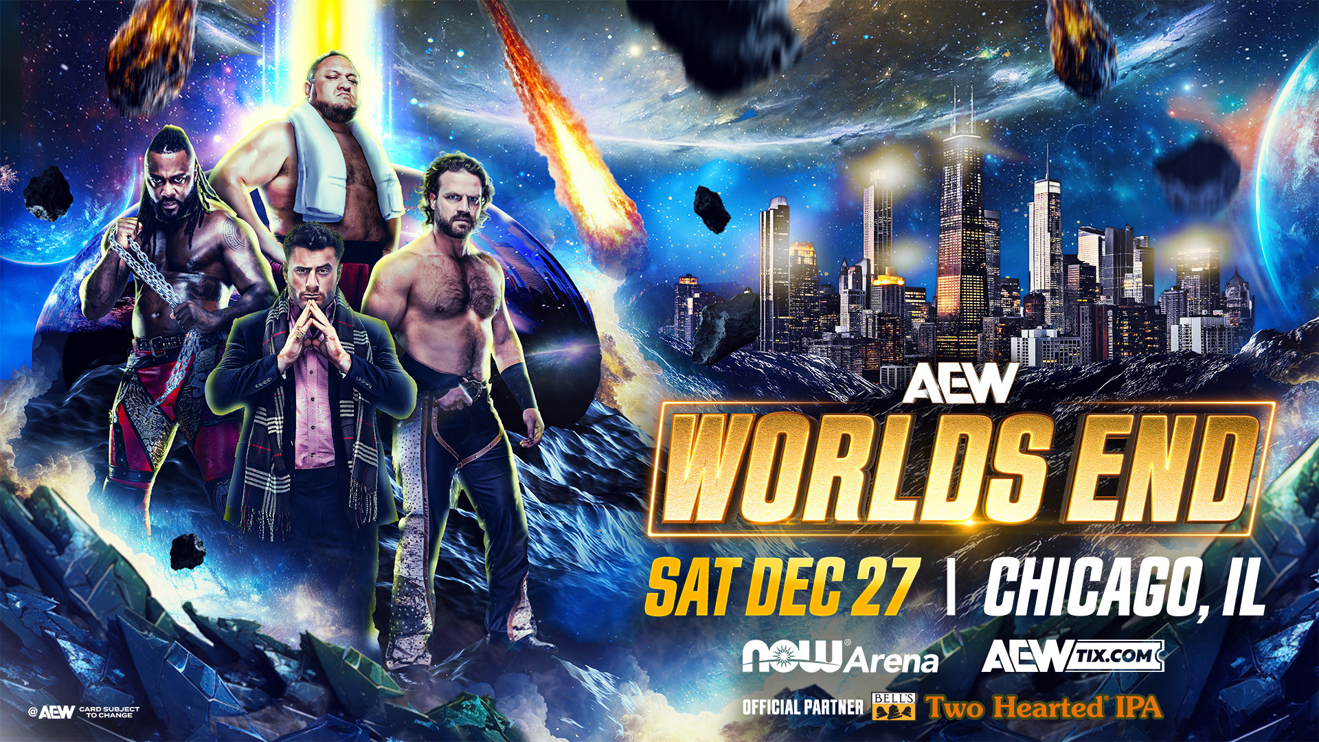 AEW Worlds End 2025 live results: Five title matches - F4W/WON