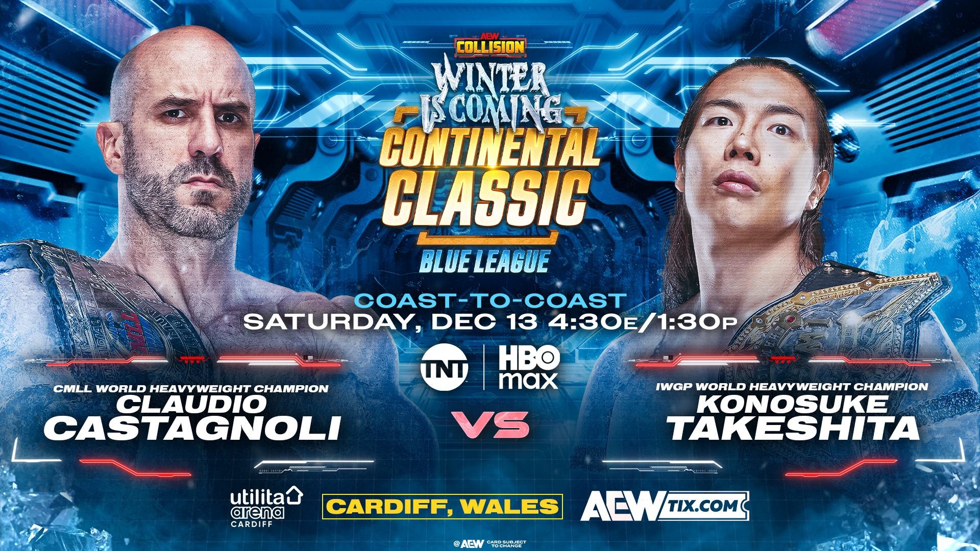 AEW Collision Winter is Coming results: Cardiff return - F4W/WON