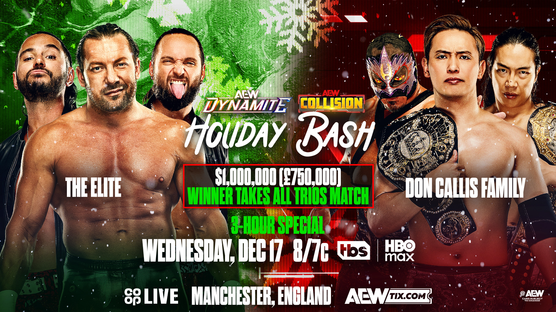 AEW Dynamite and Collision Holiday Bash live results - F4W/WON