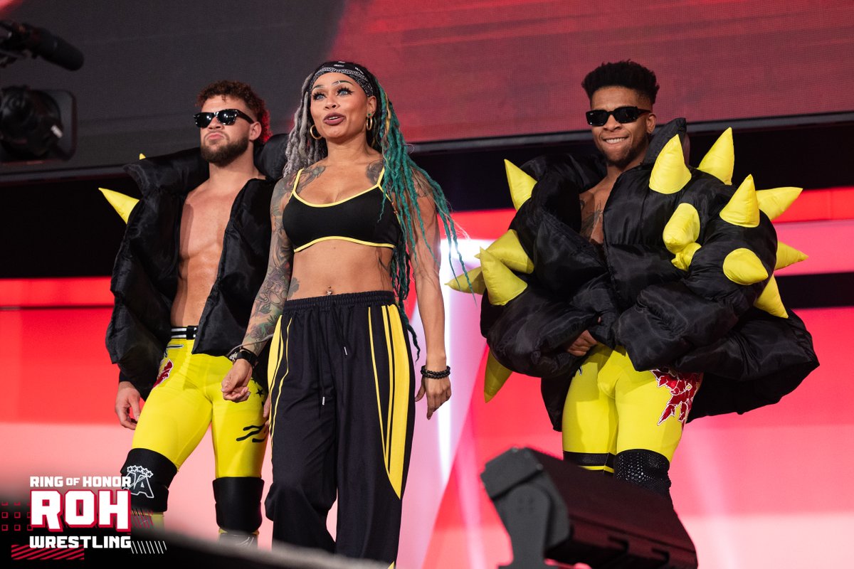 Lacey Lane aligns with Lio Rush and Action Andretti in ROH - F4W/WON