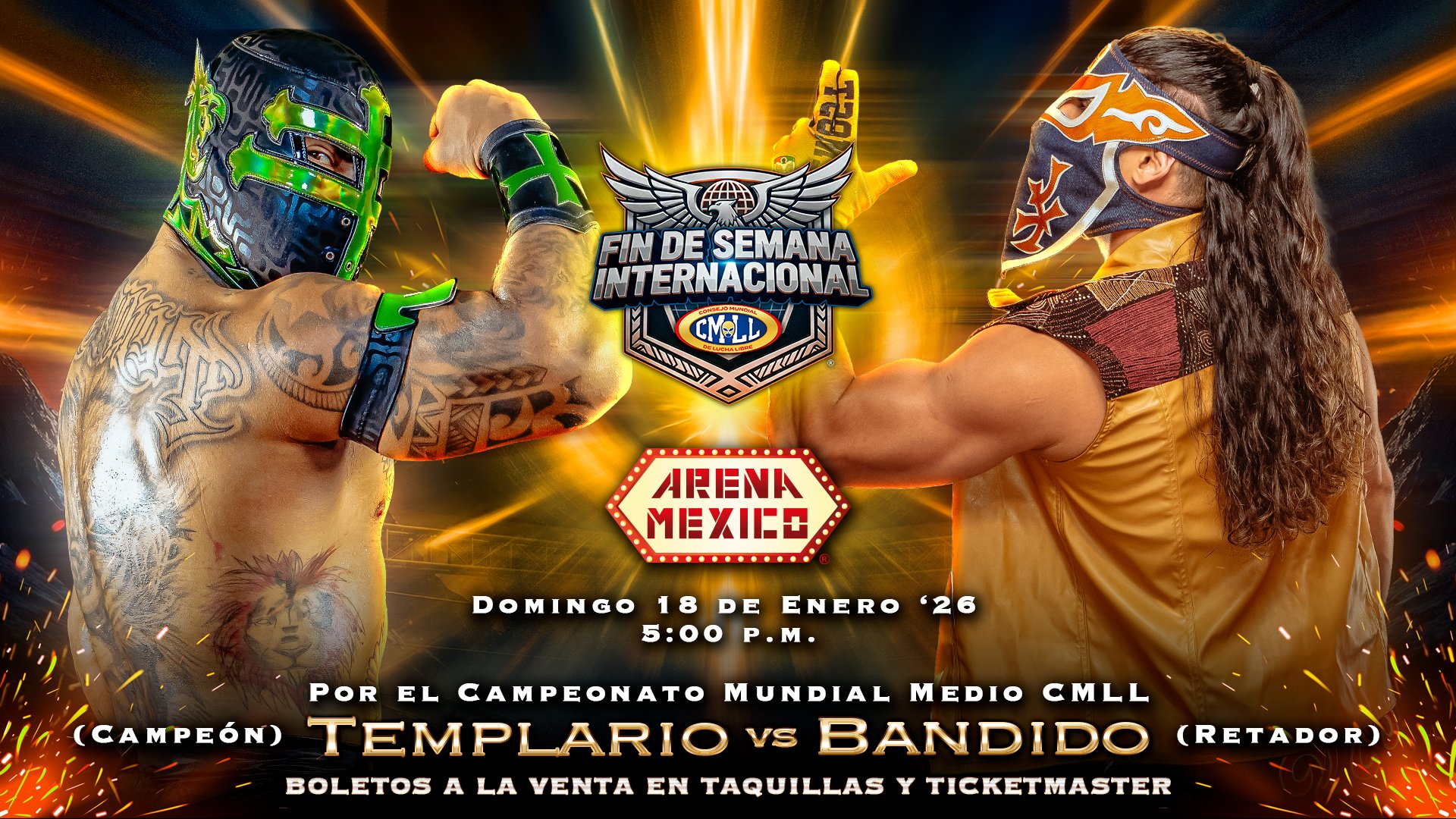 Bandido set to challenge for CMLL Middleweight title - F4W/WON