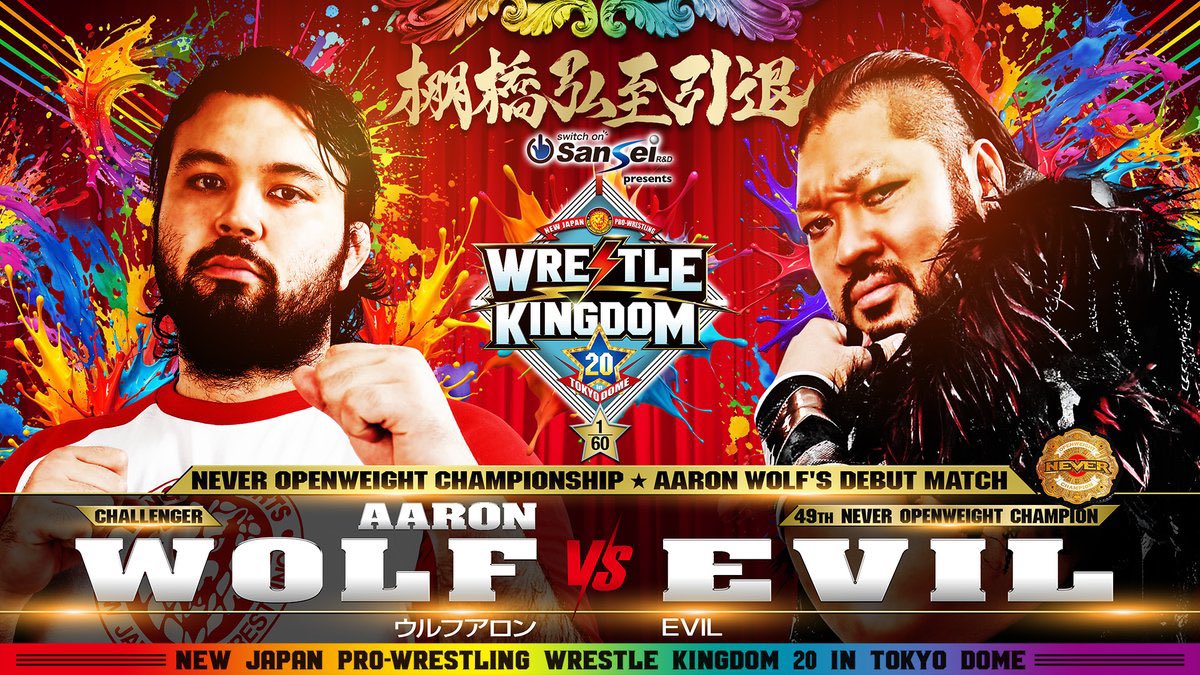 Aaron Wolf makes professional wrestling debut at NJPW Wrestle Kingdom ...