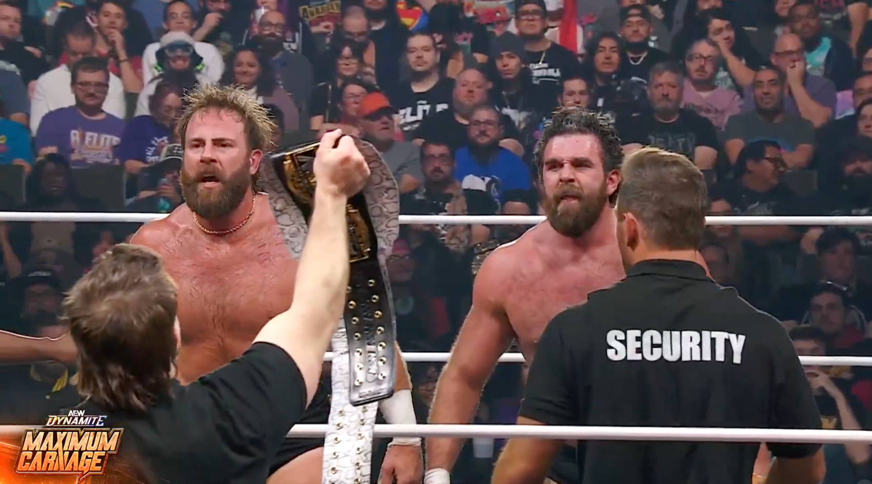Future World Tag Team title match made on AEW Dynamite - F4W/WON