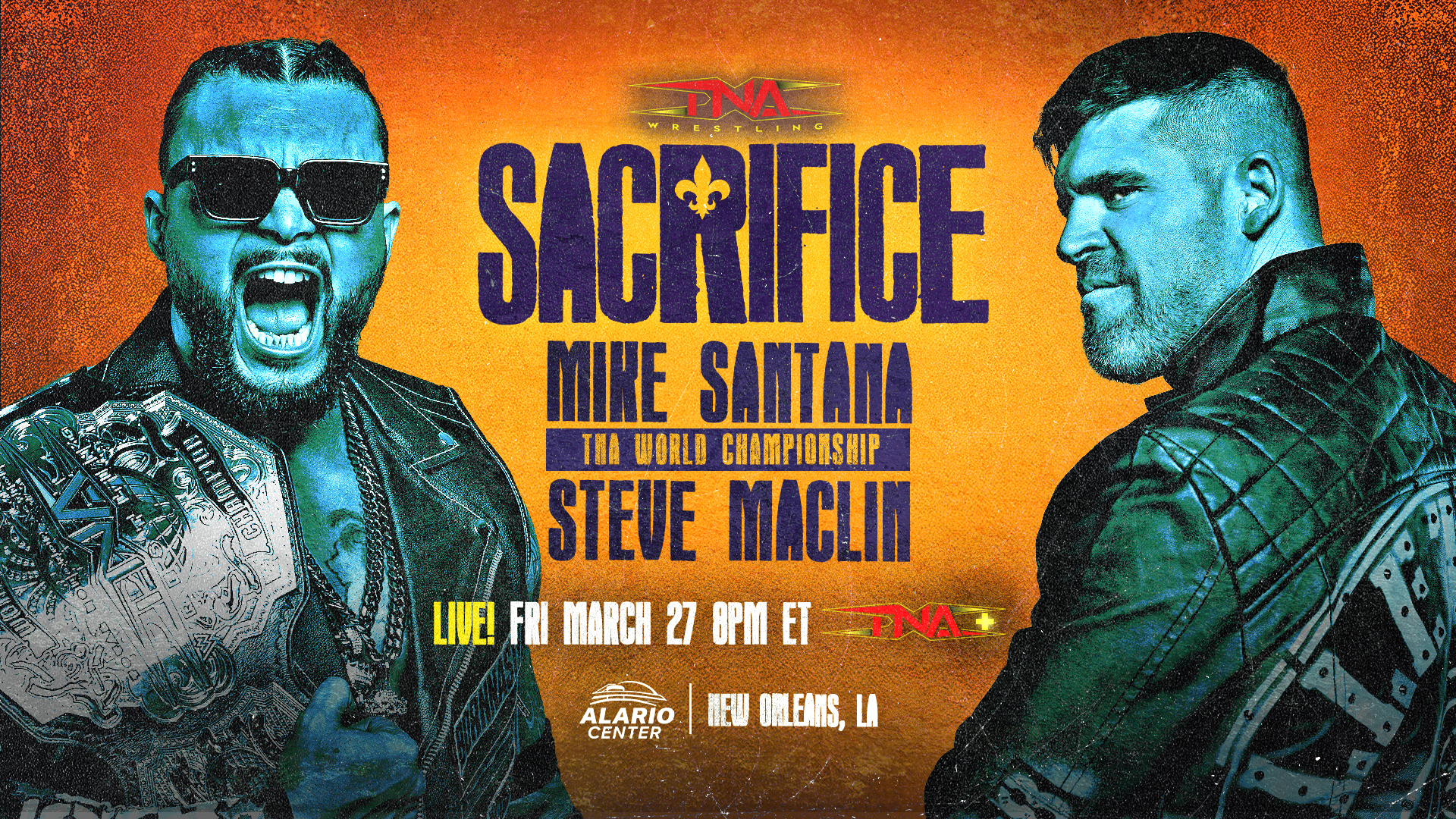 Mike Santana vs. Steve Maclin match stopped during TNA Sacrifice - F4W/WON