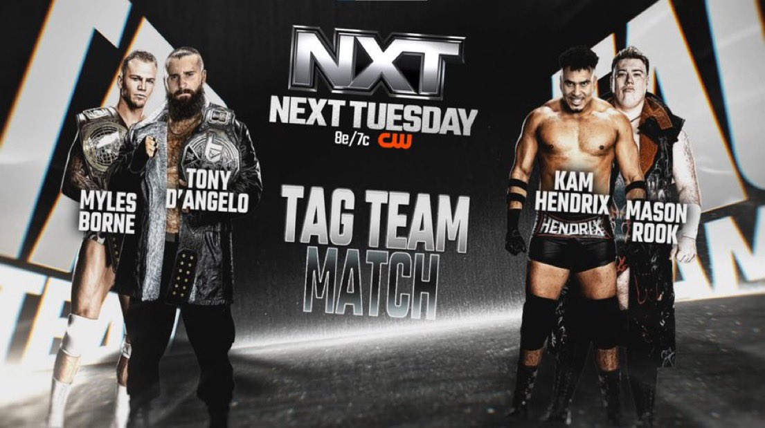 Two title matches, Mason Rook in-ring debut set for next WWE NXT - F4W/WON